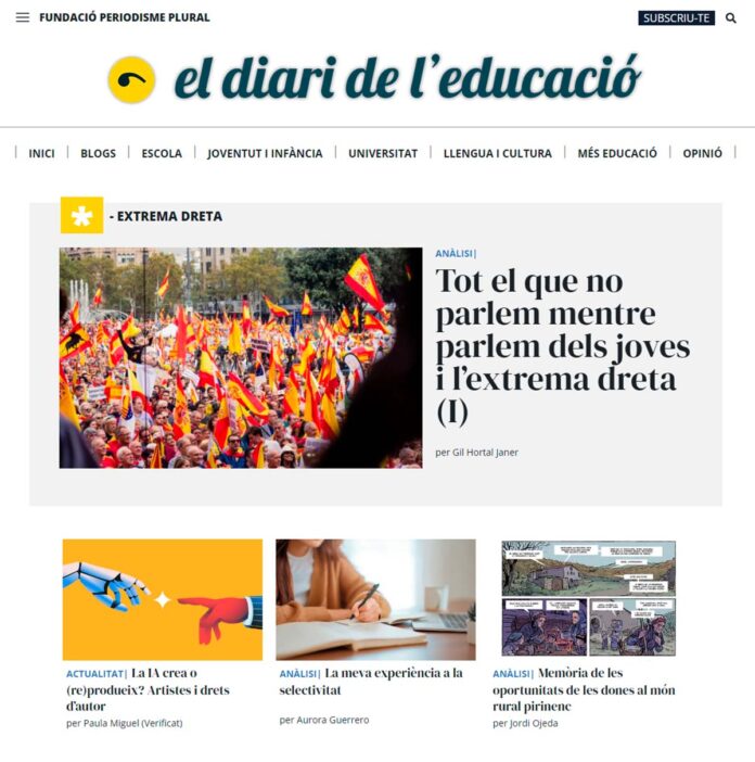 Diari de l'Educació cumple 10 años - Laboratorio de Periodismo Luca de Tena