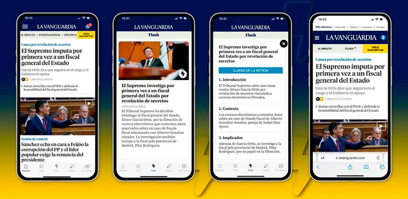 La Vanguardia presenta Flash, una sección basada en IA para acceder ...
